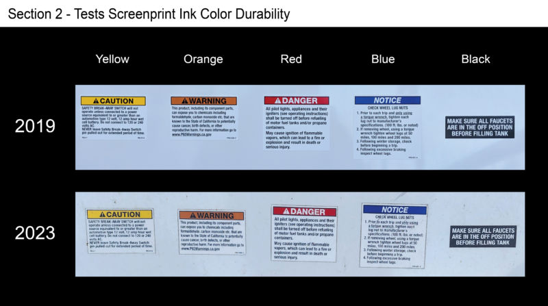 Testing printed decals against the weather - 4 Year Update - Graphics ...